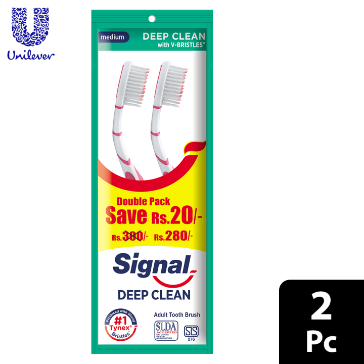 Signal Toothbrush Deep Clean Double Pack | Daraz.lk