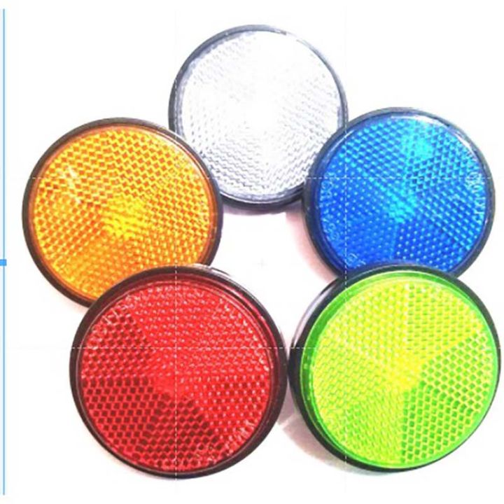 KMIND Round Reflector Car Trucks Motorcycle Bicycle Tractor Trai Trailer Night Reflective ...