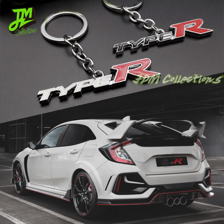 【Daily Necessities For Anyone Store】Type R Racing Car Metal Key Chain ...
