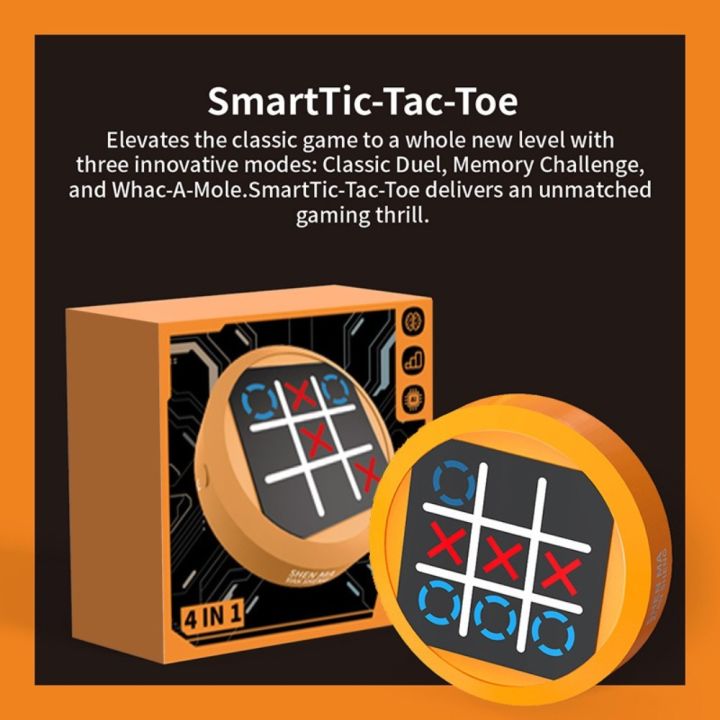 Multifunctional 4-in- Tic Tac Toe Game Handheld Thinking Exercise ...