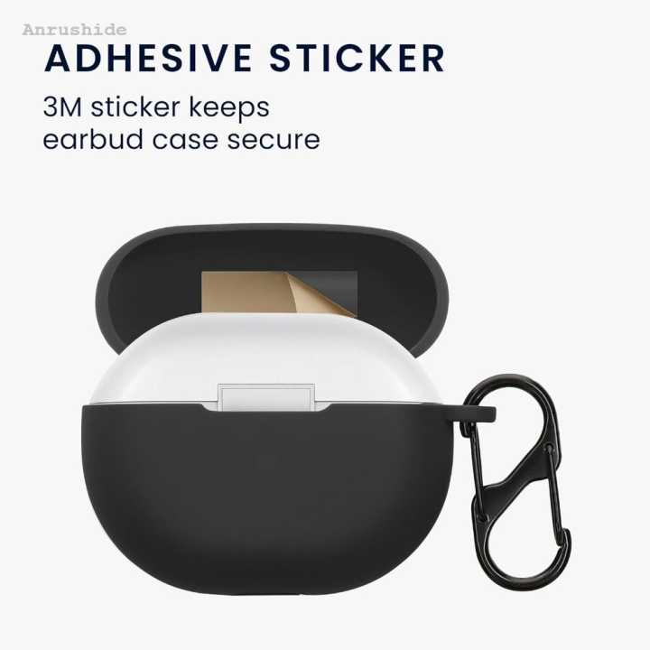 Anrushide Silicone Bluetooth Earphone Case Washable Dustproof Wireless Earbuds Original Cover ...