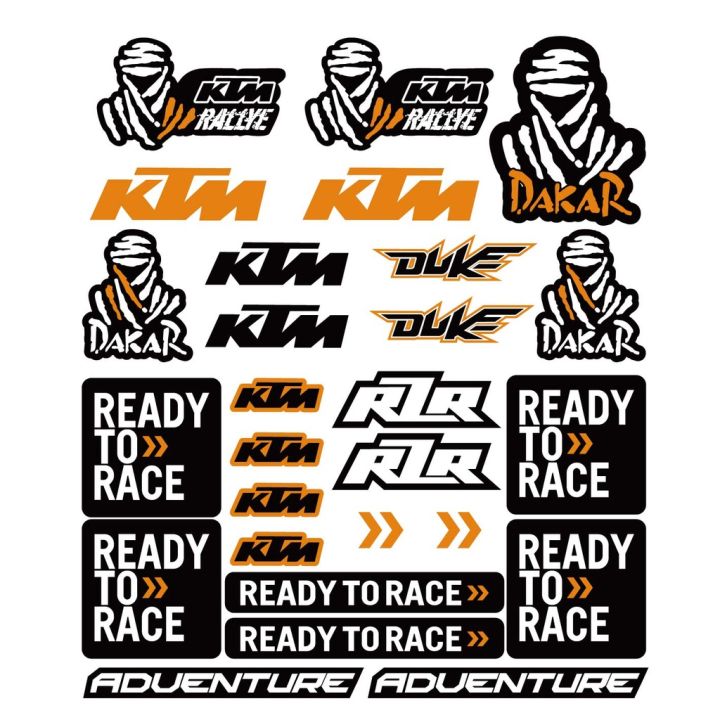 KTM Ready To Race Stickers Decals DUKE 390 Adventure Big Emblem Duke ...