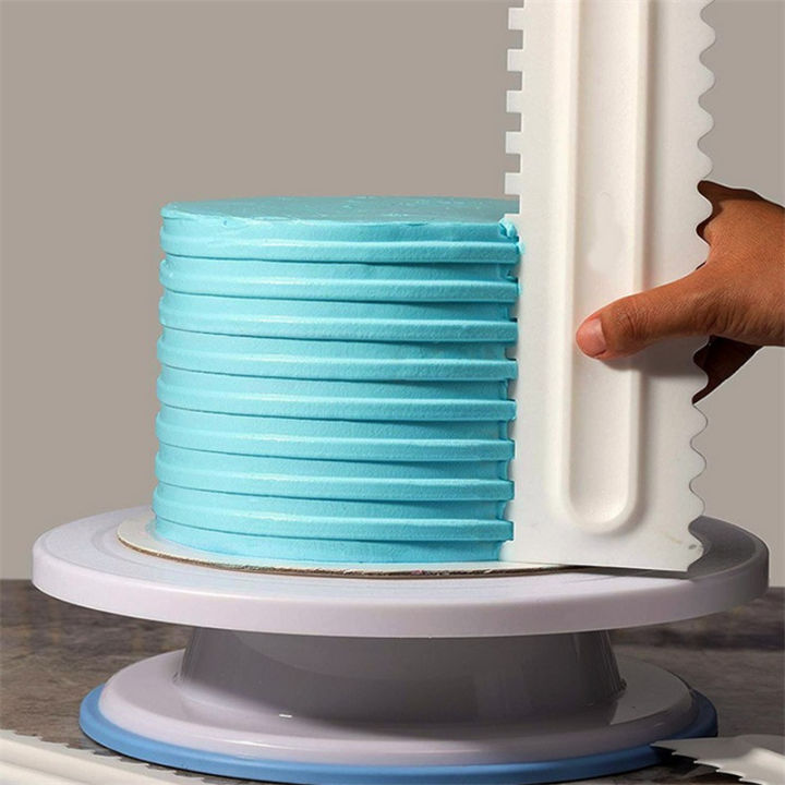 Cake Decorating Comb Pastry Icing Smoother Cake Scraper 6 Design ...