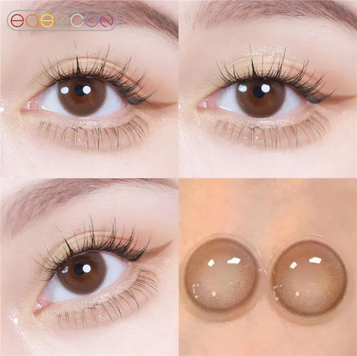 EASYCON fragrance coffee Colored Contact Lenses for eyes Soft small ...