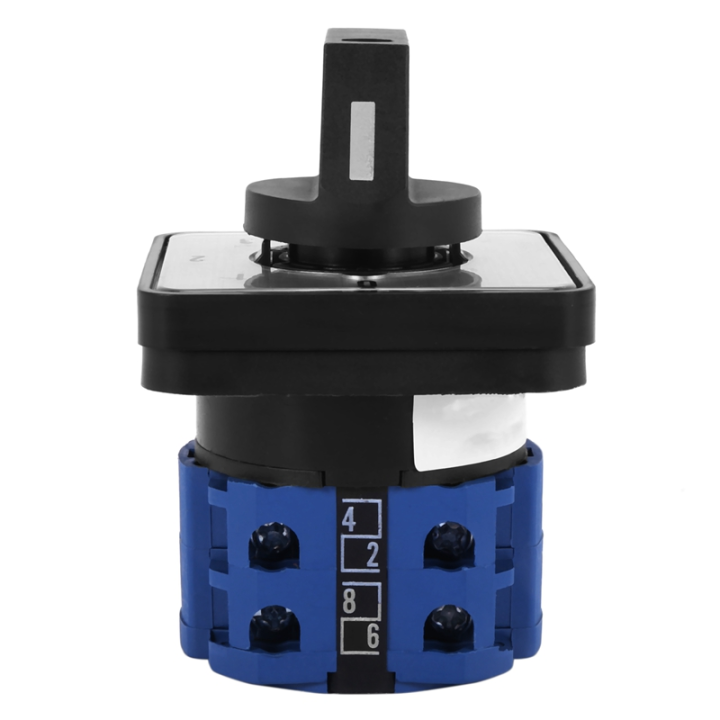 660V 20A Switch 4-Position 2 Pole Rotary Selector Universal Rotary Cam Changeover Switch ...