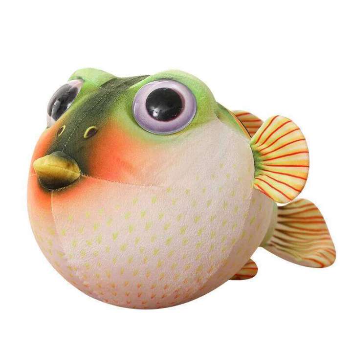 26/33/43CM Lifelike Sea Animals Puffers Stuffed Toys Real Life ...