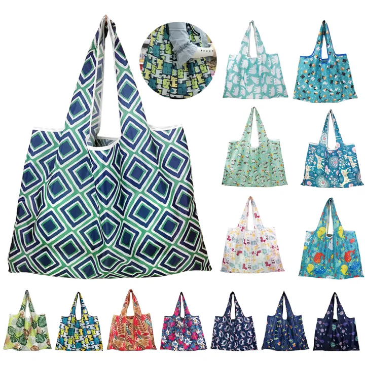 【SkinHorizon】Large Foldable Shopping Recyclable Eco Bag Oxford Cloth ...
