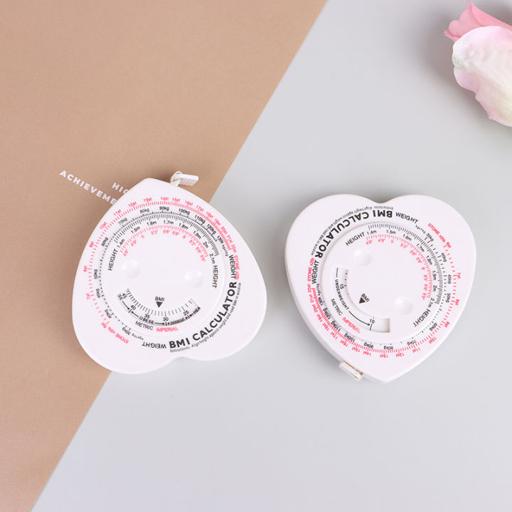 150cm/60inch Heart shape BMI tape Accurate Body Tape Measure BMI ...