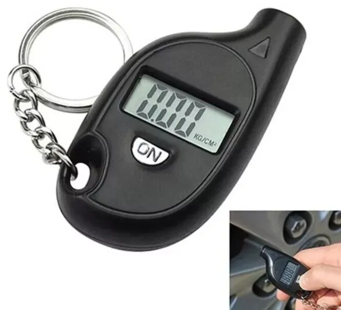 Portable Digital Tire Pressure Gauge Tester Air Meter Gauge LCD Display ...