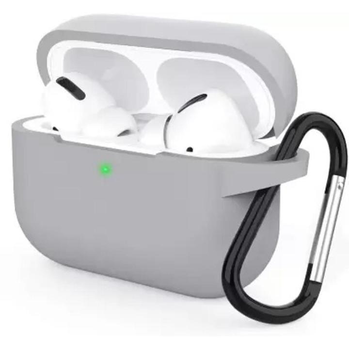 Air Pods Pro Case Cover Silicone + Hook Protective Case Skin for Air ...