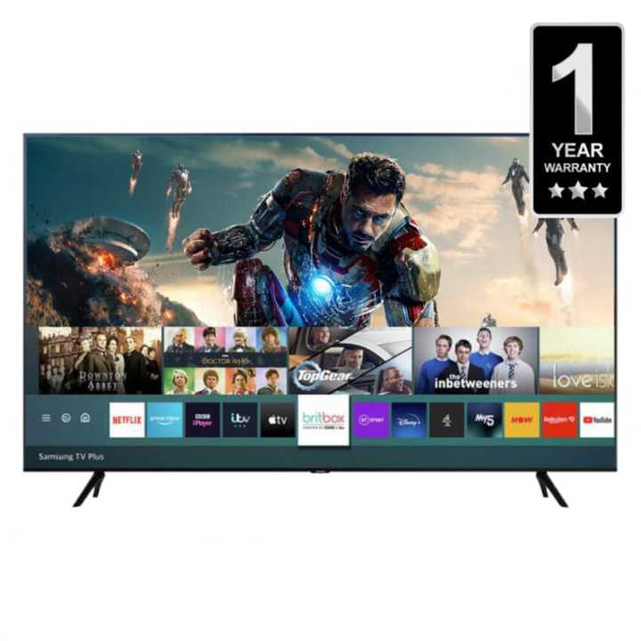 Samsung 50 Au7000 4K Uhd Crystal Display Flat Tv (2021) With 1 Year ...