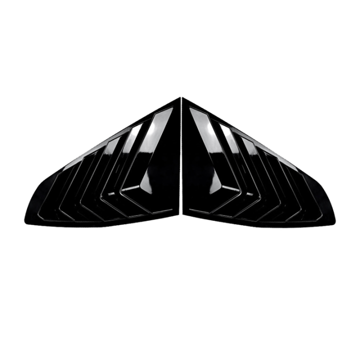Rear Window Louvers Shutters Blinds Cover Trim For Glossy Black | Daraz.lk