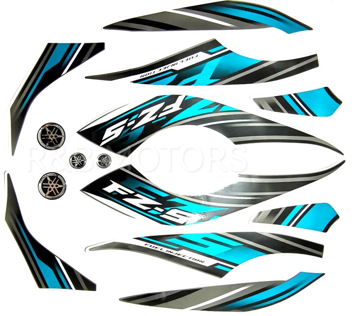 Yamaha Fz-S V2 Grey Bike Complete Sticker Set | Daraz.lk