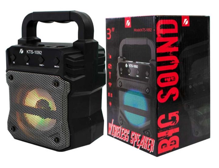 Bluetooth Rechargeable Speaker (KTS-1092) with FM Radio, TF Memory Card ...