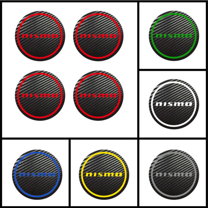 4pcs For Nissan Tiida Sunny Qashqai March Livina Badge Logo Carbon ...