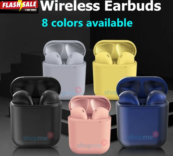 NEW 2025 TWS i12 Wireless Bluetooth Earphone Earbud Headset w/Charging ...