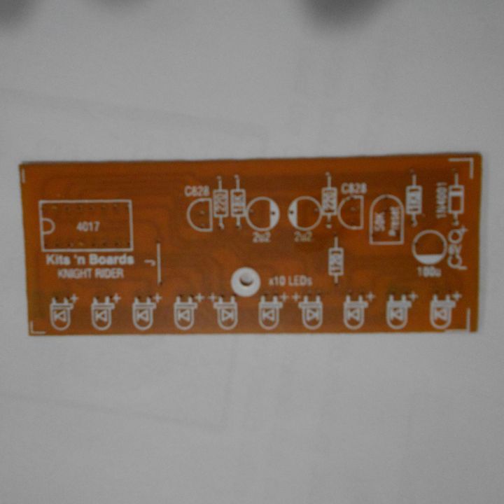 10/20 LED Knight Rider PCB Kit with Parts/ PCB Only, Production Diy Kit ...