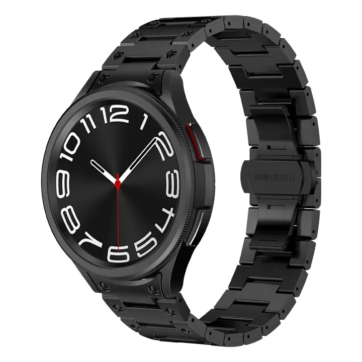 Dual Circle Curved Connection Stainless Steel Watch Band For Samsung ...