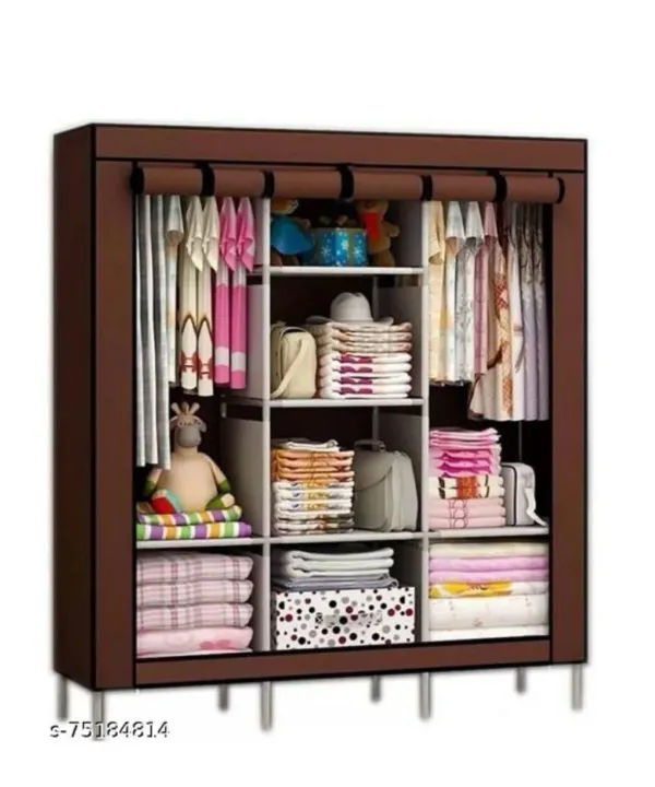 3 Door Portable Towel & Clothes Storage - In-Closet Towel & Clothes ...