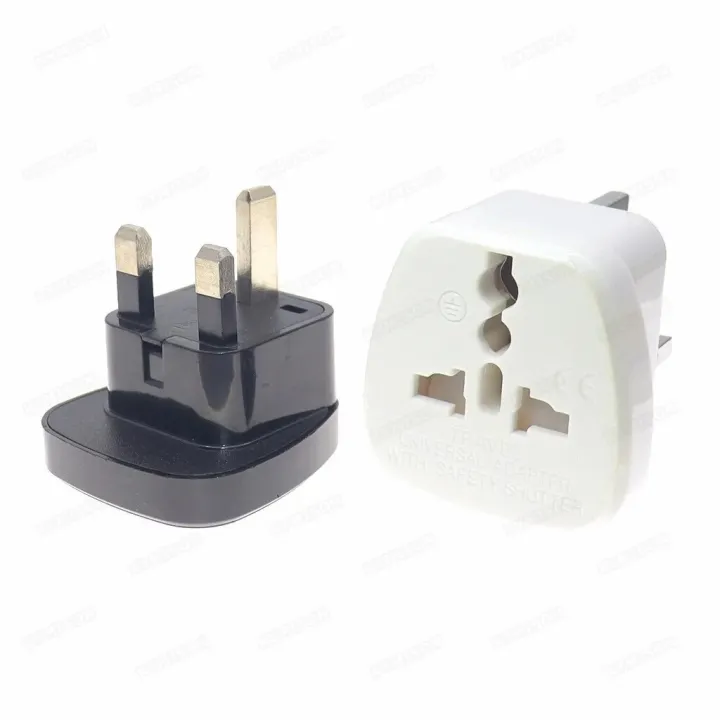 Universal CN AU EU US to UK Travel Plug Adapter Saudi Arabia Singapore ...