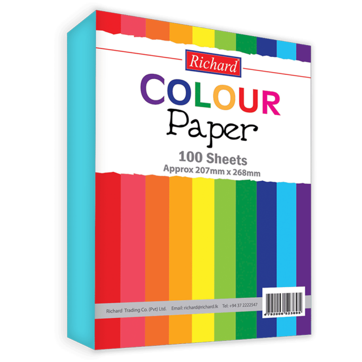 Richard Colour Paper A4 - Turquoise Blue (100 Sheets) | Daraz.lk