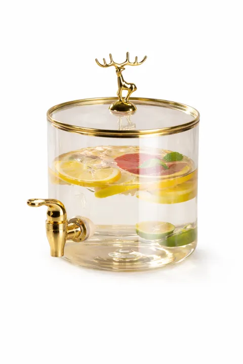 2.6L Borosilicate Glass Beverage Dispenser | Daraz.lk