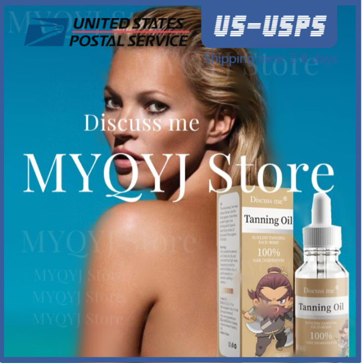 2 Bottles Discuss Me Tanning Oil Self-tanner for the Body Bronzer ...