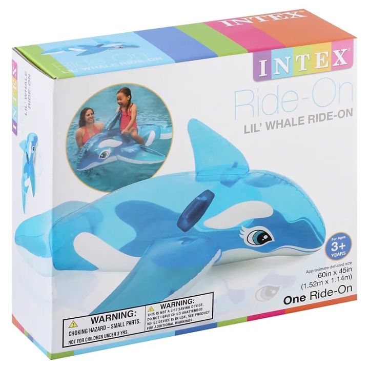 Authentic INTEX International standard EN ISO 25649-3 inflatable whale ...