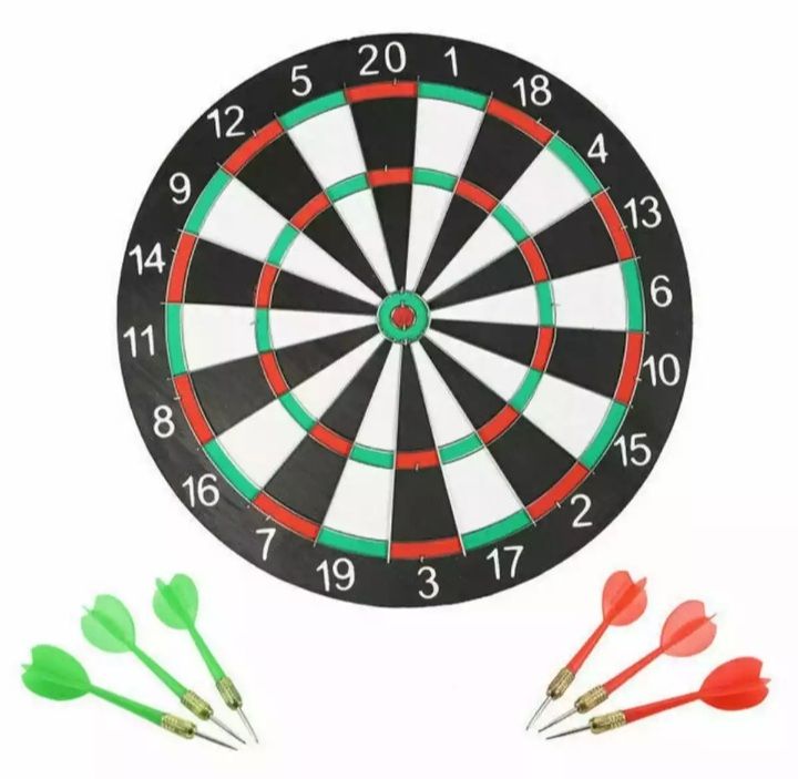 Dart Board - Champion Size '17' Double Side Indoor Hanging Dart Board ...