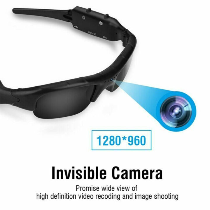 HD Hidden Glasses Camera 1080P Hidden Spy Camera Sunglasses Glasses ...