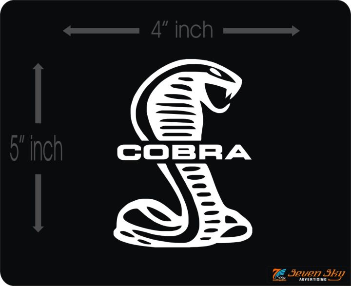 COBRA Stickers For Bike Scooter Car Van Sports Car Laptop Helmet ...
