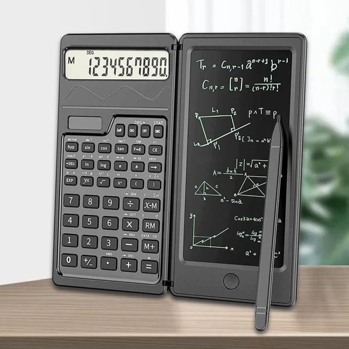 Calculator Notepad with 6 Inch Erasable LCD Writing Tablet Digital ...