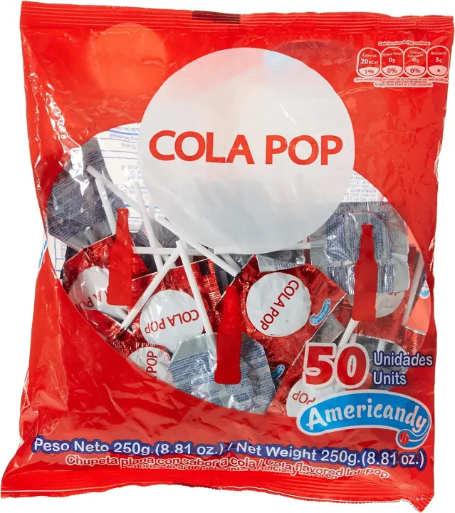 Americandy Cola Pop Candy, 250 gm | Daraz.lk