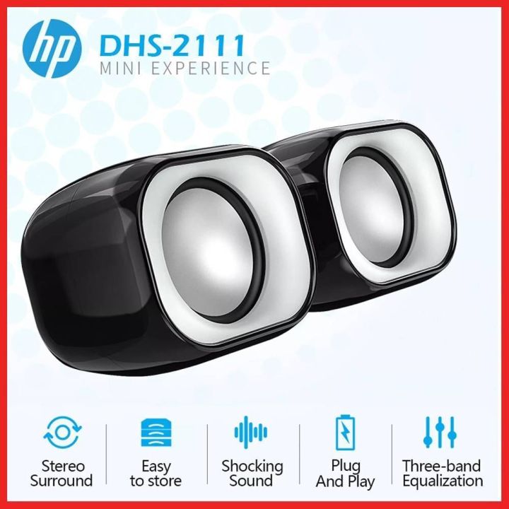 HP Dhs-2111 Multimedia 6w Speakers/pair USB Mobile Speakers Great for ...