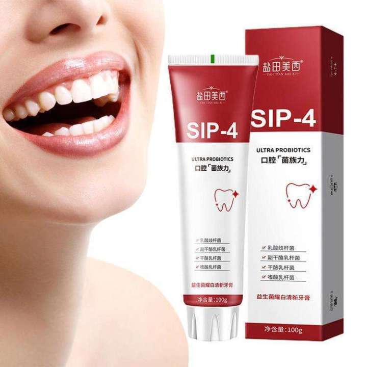 Sip 4 Brightening Sp 4 Stain Removing Toothpaste for Teeth Whiten ...