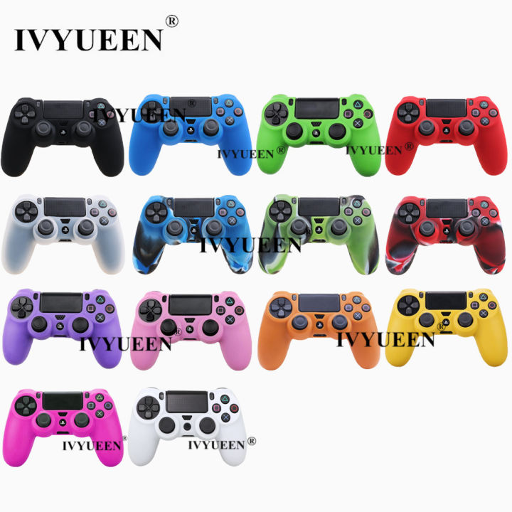 IVYUEEN Soft Silicone Rubber Case for Sony PlayStation Dualshock 4 PS4 ...