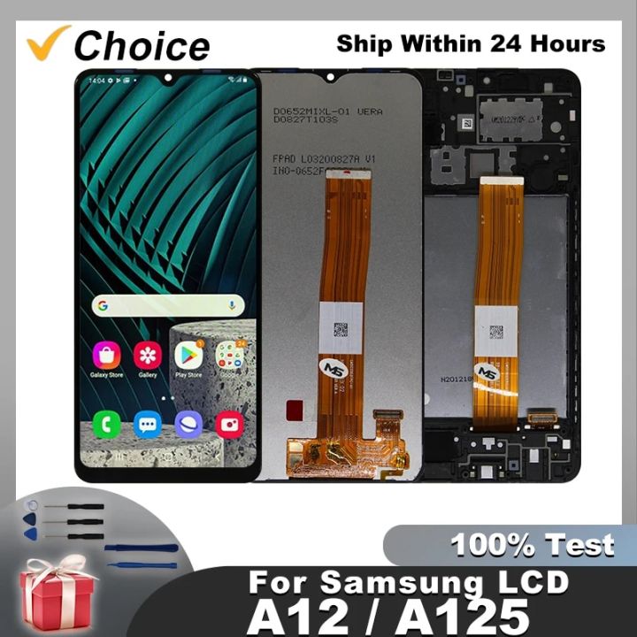 6.5 CHOICE For Samsung Galaxy A12 LCD A125F SM-A125F A125 Display Touch Screen Digitizer For ...