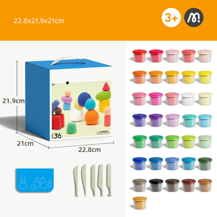 Kidlove Official Store Modeling Clay Kit Ultra-Light Colored Clay With ...