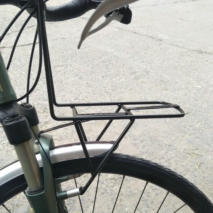 Bike Front Luggage Rack Bike Front Rack Bicycle Carrier Panniers Shelf ...