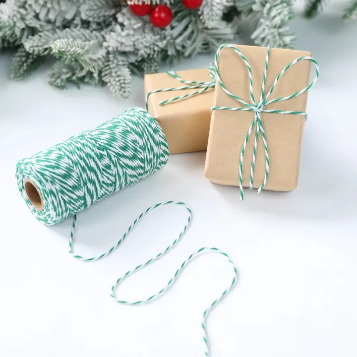 Handmade Colourful Wrapping String Rope 100M Gift Box Packaging Cotton ...