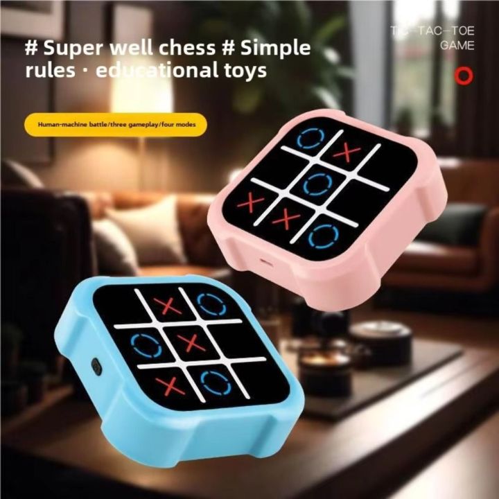 Portable USB Rechargeable Tic-Tac-Toe Handheld Game Memory Growth ...