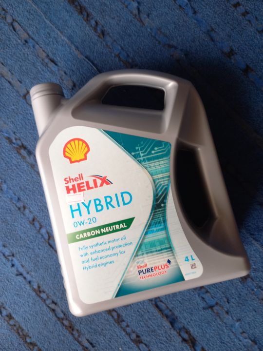 Shell HELIX HYBRID 0w20 Full Synthetic Engine Oil 4L | Daraz.lk