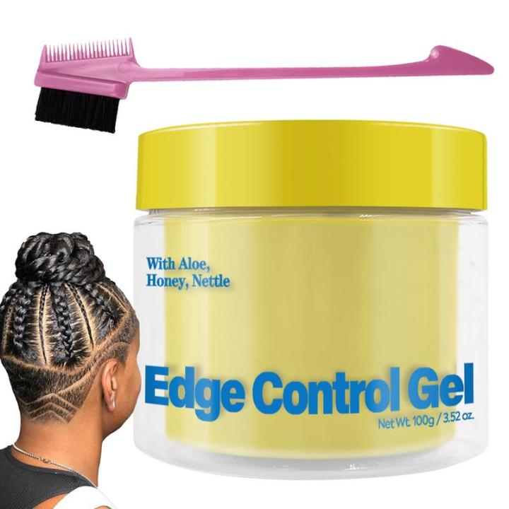 Styling Braiding Gel 100g Styling Wax with Brush Long-Lasting Hair ...