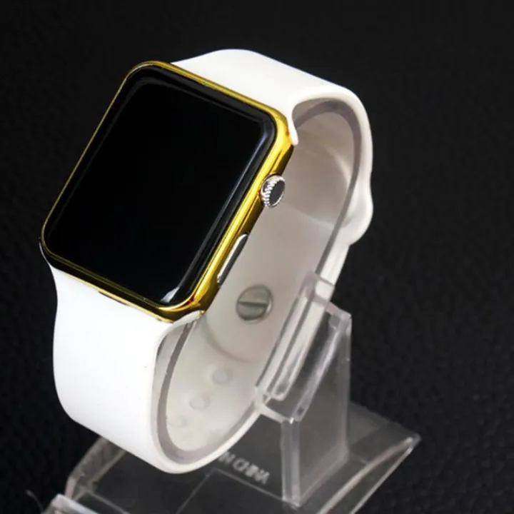 Men Women Digital Square Led Student Adult Couple Electronic Watch With ...