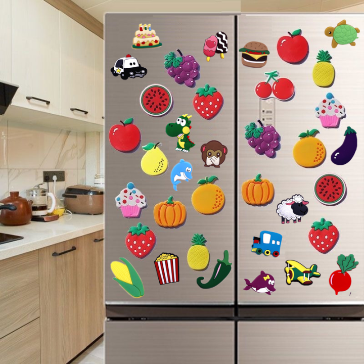 One Set Cute Magnets for Refrigerator Decor Cartoon Letters Animal ...