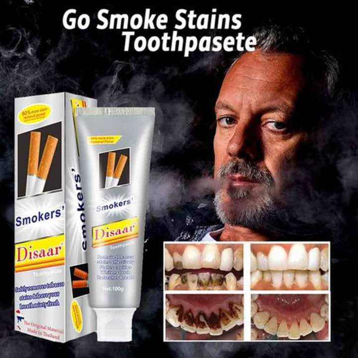 100% Original (dstp) Disaar Smoker's Toothpaste 60% Stain Removal Teeth ...