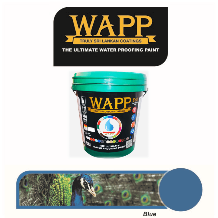 WAPP Waterproofing exterior paint - Blue | Daraz.lk