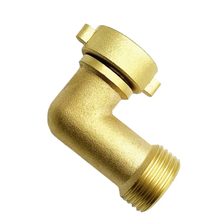 90° Brass Elbow Adapter Garden Hose Quick Connector Joint Garden ...