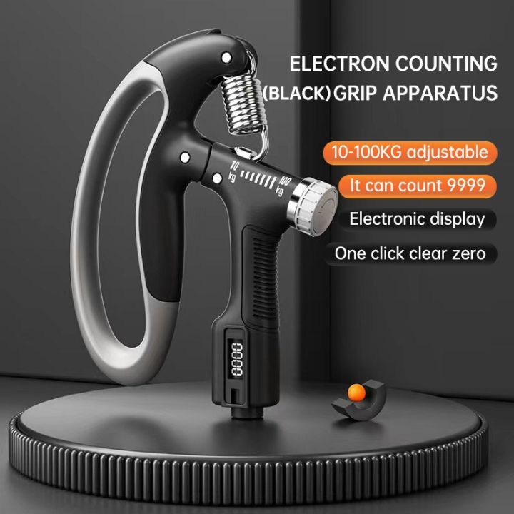 10-100KG Adjustable Heavy Gripper Fitness Hand Grip Strengthener Spring ...