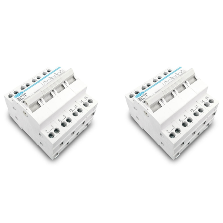 2X 4P 63A 3 Phase Dual Power Manual Transfer Isolating Switch Interlock ...